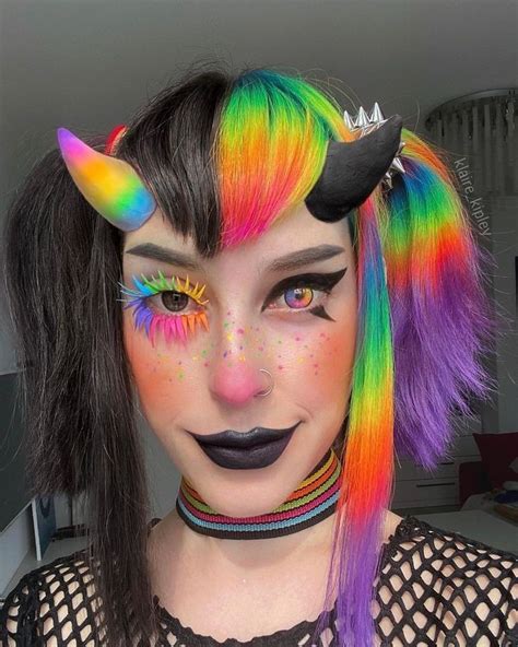 Pin By Alicia Awkward Potato On Art Stuff In 2025 Makeup Designs Funky Makeup Cute Makeup