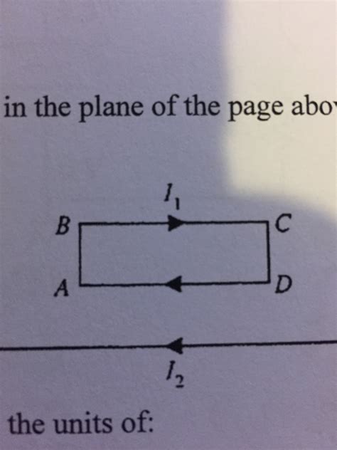 solved a rectangular loop abcd carrying current i1 lies in