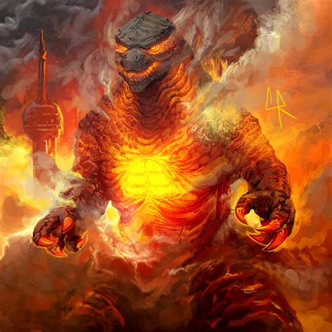 Artstation Burning Godzilla