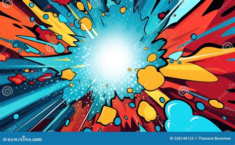 Immersive Comic Panel Featuring Dynamic Speech Bubble And Vibrant