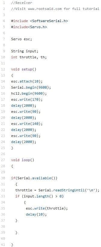 Arduino Brushless Motor Wireless Control Robotics Technology And Cyber