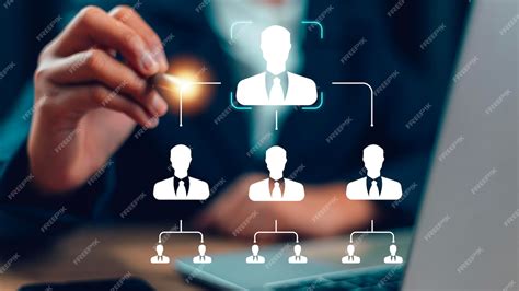 Premium Photo Business Process And Workflow Automation With Flowchart Hierarchical Structure