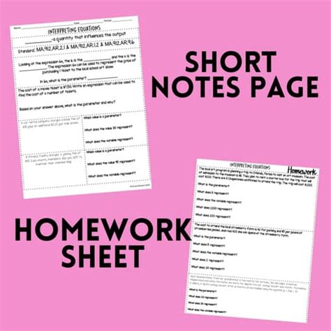 Interpreting Equations Notes By Thats Mathy By Jessica Tpt