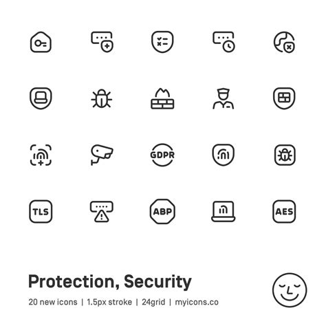Myicons — Protection Security Icons