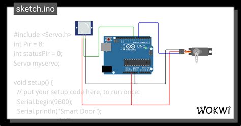Simulasi Rangkaian Smartdoor Wokwi Esp32 Stm32 Arduino Simulator