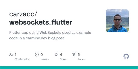 Github Carzaccwebsocketsflutter Flutter App Using Websockets Used As Example Code In A