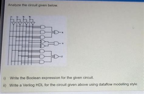 Solved Analyze The Circuit Given Below I Write The Boolean