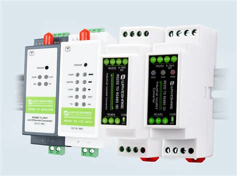 rs232 to rs485 converter b active digital isolator rail mount