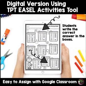Function Tables Multiplication And Division Input Output Tables Digital Option