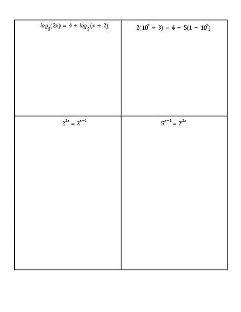 Logarithms Review Packet By Mr Miller Math Tpt