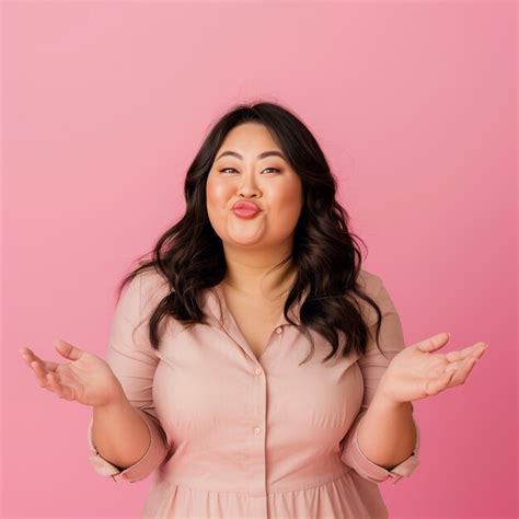 Premium Photo A Woman With Her Kissing Mouth Making A Funny Face