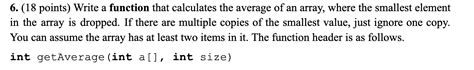 Solved 6 18 Points Write A Function That Calculates The Chegg Com