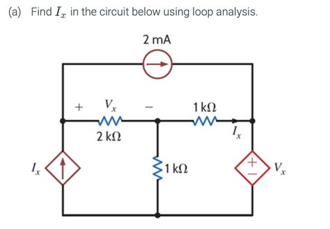 Solved Find Ix I Keep Getting 2ma For Ix But Need It To Be
