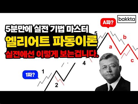 엘리어트 파동이론 제발 카운팅 좀 하지마세요