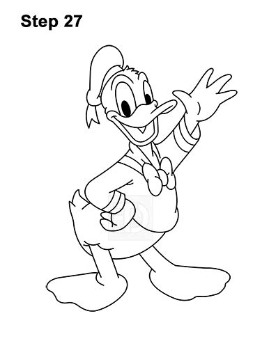 Pencil Drawings Of Donald Duck