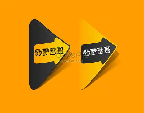 Open Arrow Labels Vector Illustration Image Picture Free Download 450121109