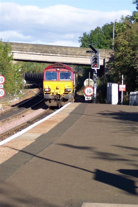 Class 66 Lok 66109 Mit Einem Güterzug Richtung Süden Unterwegs