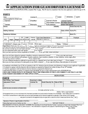 Dmv Guam 2020 2026 Fill And Sign Printable Template Online