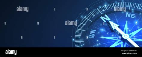 Digital Compass Business Strategic Explorer Stock Vector Image And Art