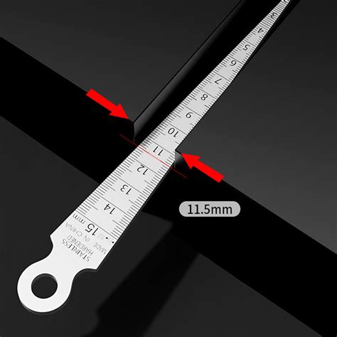Multi Dimensional Gap Measuring Ruler Stainless Steel Taper Gauge