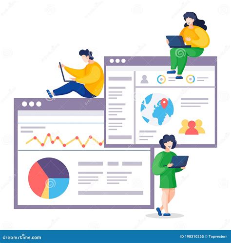 Set Website Statistic Mobile Apps Keyboard Development Bezier Curve Front End Monitor And