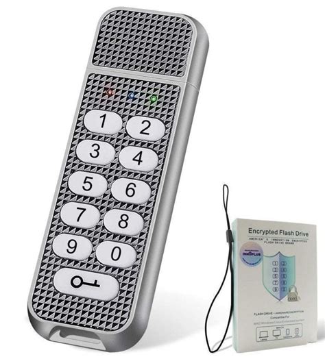 Secure USB Flash Drive Military Grade Encrypted Keypad AES 256 Bit Secure Key