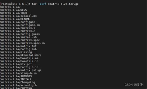 Linux下黑客帝国代码雨 Csdn博客