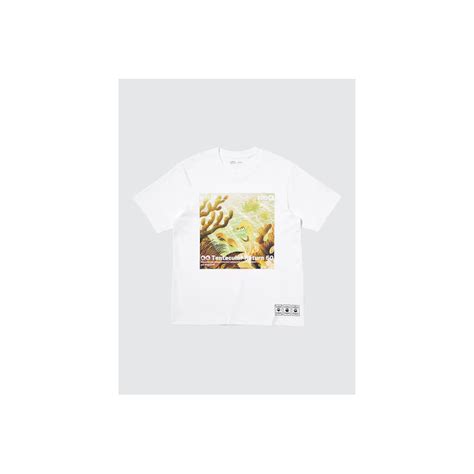 T Shirt L White Tentacular Return Uniqlo X Pokémon Trading Card Game