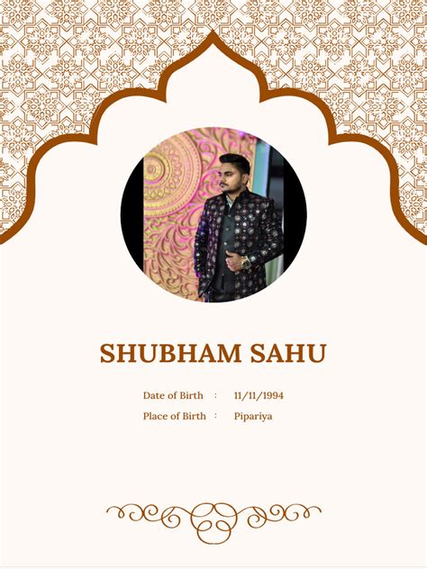 Biodata Shubham Sahu Bhopal Pdf
