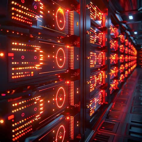 Advanced Firewall Technology Protecting Digital Data Premium Ai Generated Image