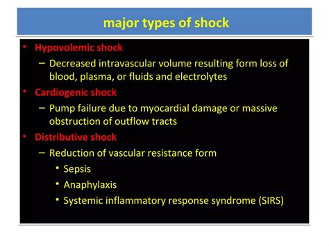 Physiology Of Shock Ppt