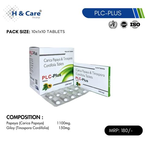 Plc Plus Tablets H And Care Incorp