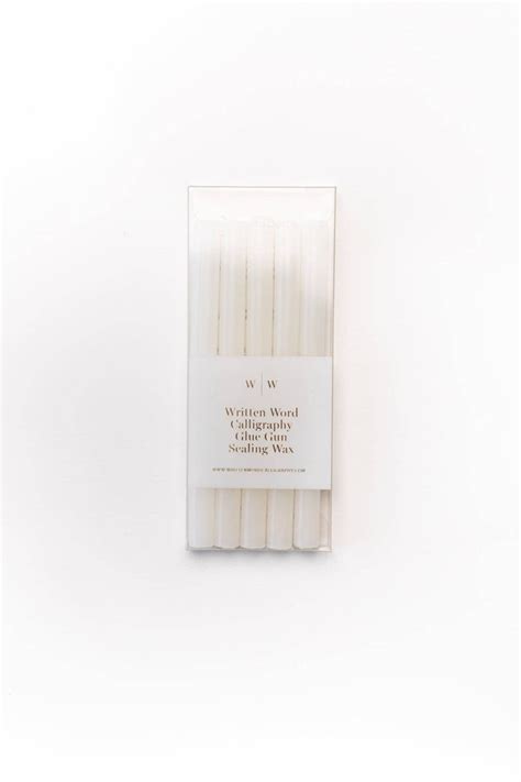 Written Word Calligraphy Vellum Glue Gun Sealing Wax Box Of 5 Stick