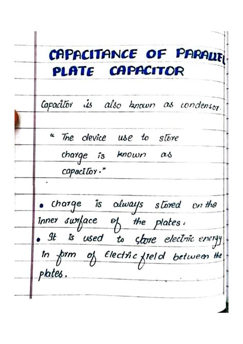 Solution Topic Capacitance Of Parallel Plate Capacitor Experiment Parallel Plate Capacitor