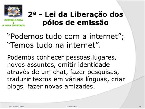 Ppt Cibercultura E A Nova Sociedade Powerpoint Presentation Free