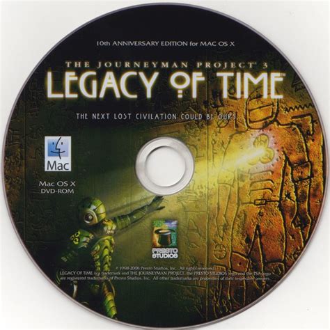 The Journeyman Project 3 Legacy Of Time 10th Anniversary Edition For