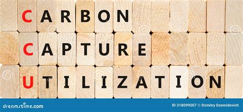 Ccu Carbon Capture Utilization Symbol Concept Words Ccu Carbon Capture