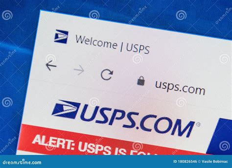 Usps Com Web Site Selective Focus Editorial Photo Image Of Home Connectivity 180826546