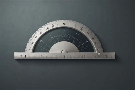 Premium Photo Protractor Ruler Measuring Tool 3d Vector Icon Cartoon Minimal Style