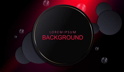 붉은 색조의 그라데이션 회색 원 금 방울의 테두리가있는 추상적 인 디자인 0명에 대한 스톡 벡터 아트 및 기타 이미지 0명