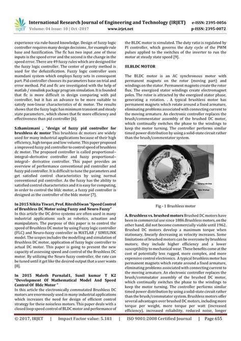 Speed Control Of Brushless Dc Motor Using Different Intelligence