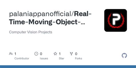 Github Palaniappanofficialreal Time Moving Object Detection Using