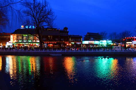 【北京什刹海酒吧街夜景摄影图片】北京风光摄影太平洋电脑网摄影部落