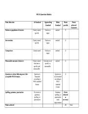 Master The PICO Question Rubric A Comprehensive Guide To Course Hero