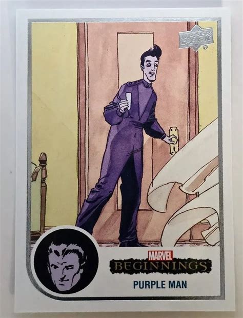 Purple Man Marvel Beginnings Upper Deck 2022 Volume 2 Series 1 Card 27
