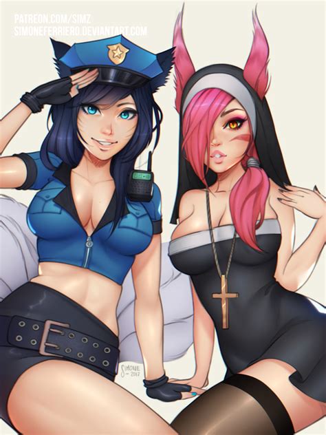 Ahri And Xayah Pic