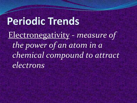 Periodic Trends Ppt Download