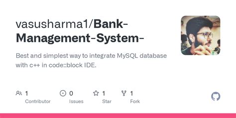 GitHub Vasusharma Bank Management System Best And Simplest Way To Integrate MySQL Database