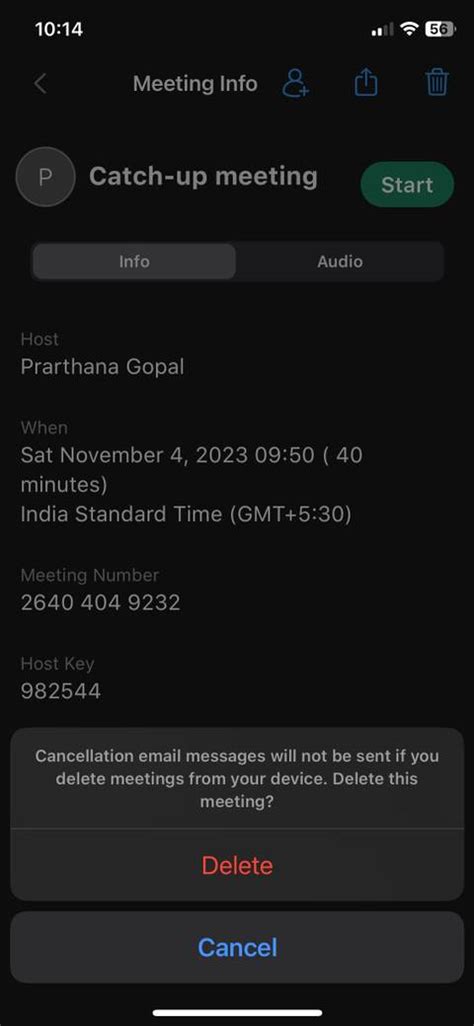 Webex How To Cancel A Meeting