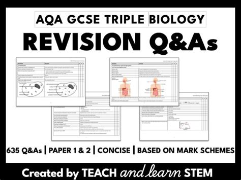 Aqa Gcse Triple Science Complete Revision Bundle Teaching Resources